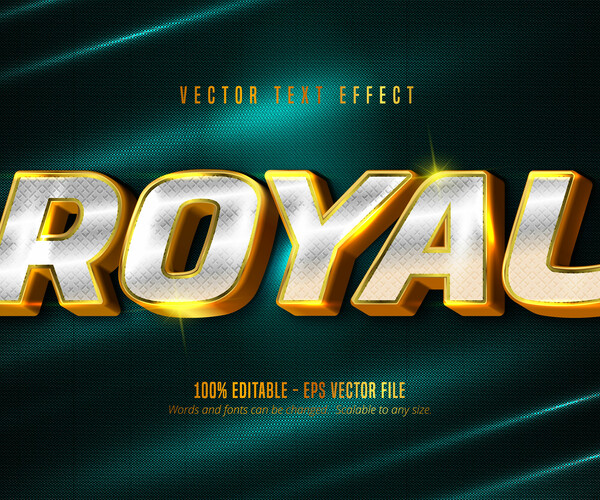 ArtStation - Royal text, gold color style editable text effect | Artworks