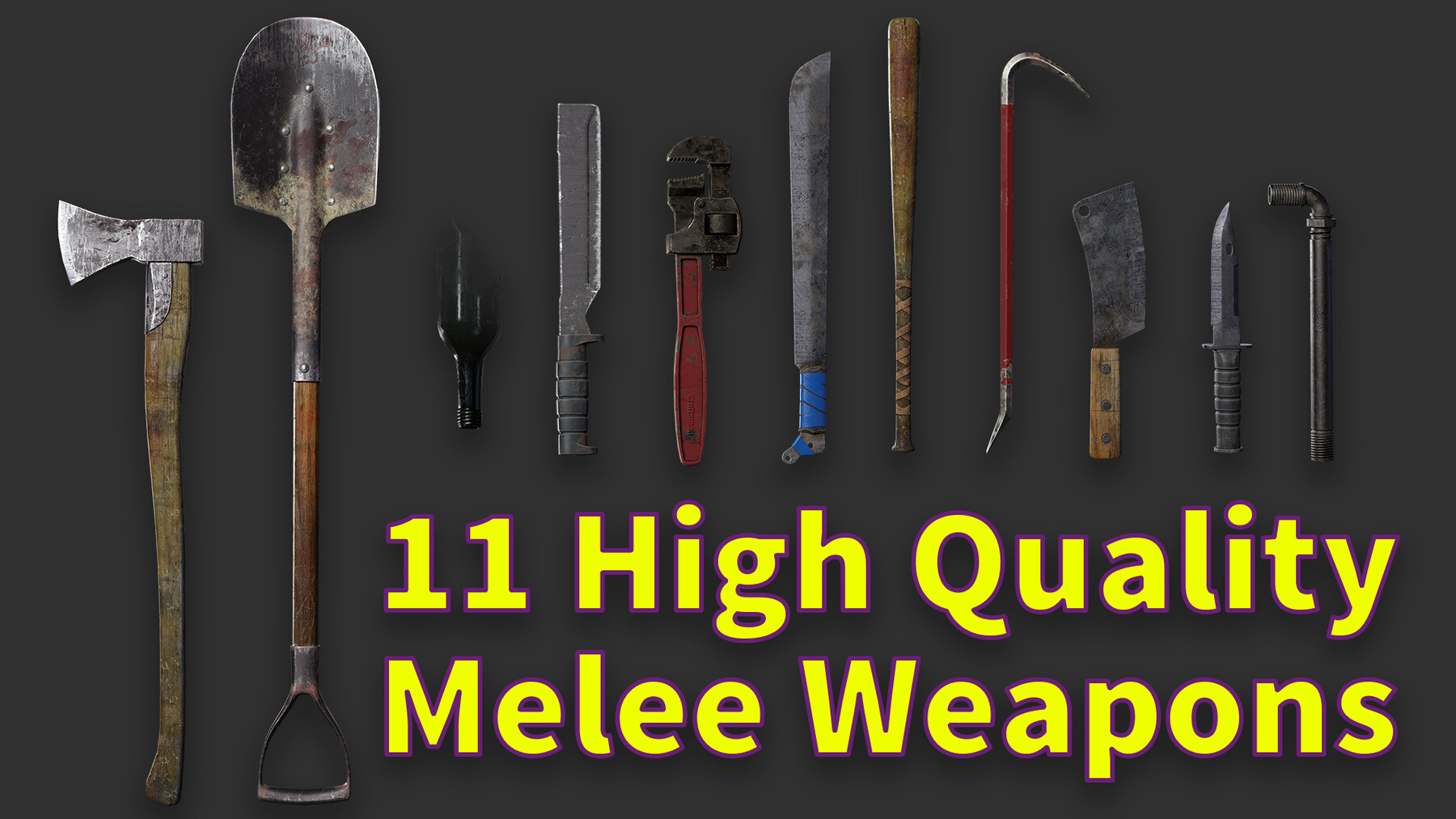ArtStation - 11 High Quality Survival Weapons : great for Games and ...