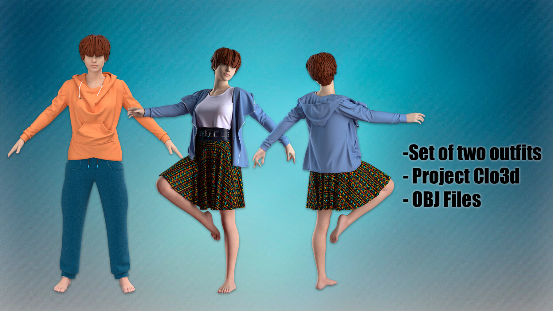 ArtStation - Set of two outfits | Game Assets