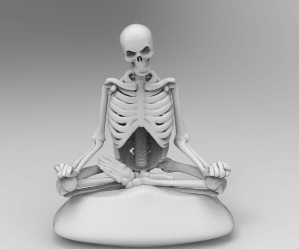 ArtStation - Skeleton Meditating | Game Assets