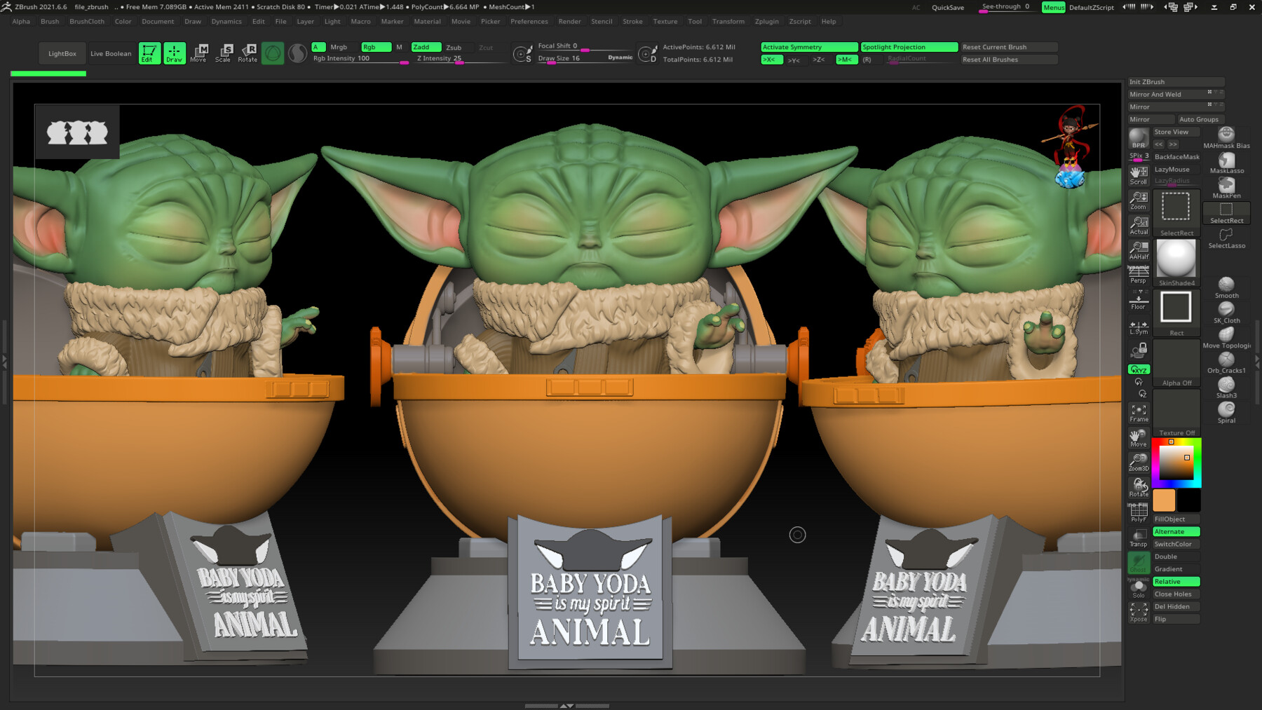 ArtStation - Baby Yoda | Game Assets