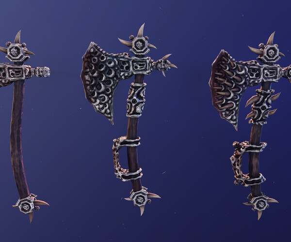 ArtStation - Evolution of the Tooth Axe | Game Assets