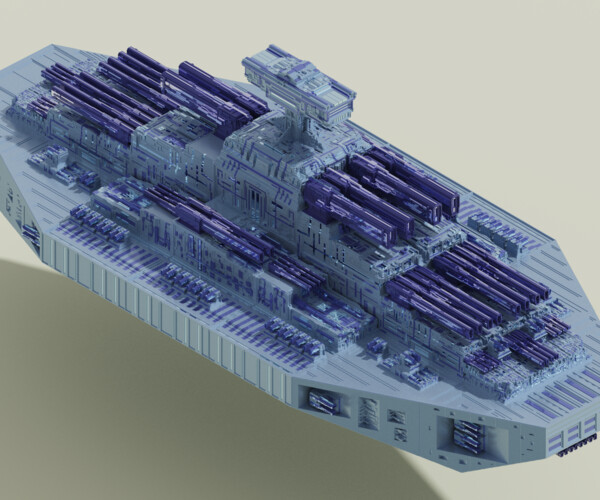 ArtStation - 3d voxel iso space ship | Game Assets