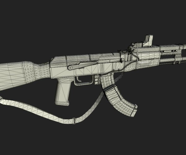 ArtStation - Elysium AK Rifle | Game Assets