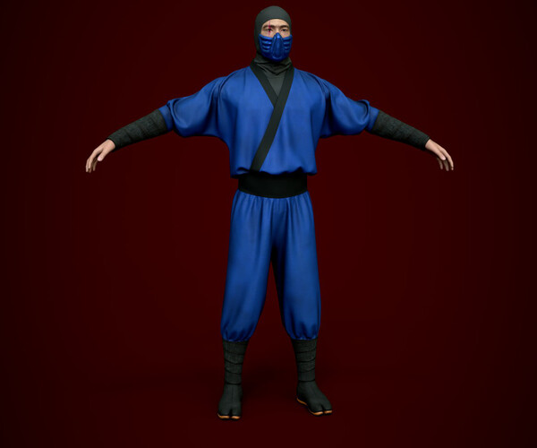 ArtStation - Ninja 02 Low-poly | Game Assets