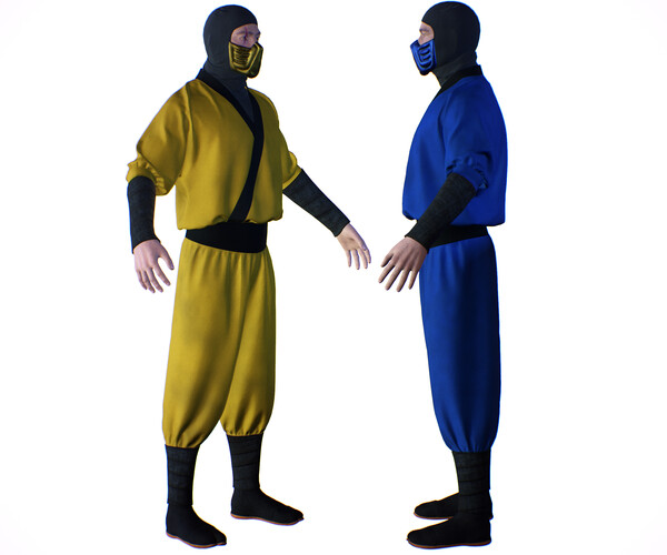 ArtStation - Ninja 02 Low-poly | Game Assets