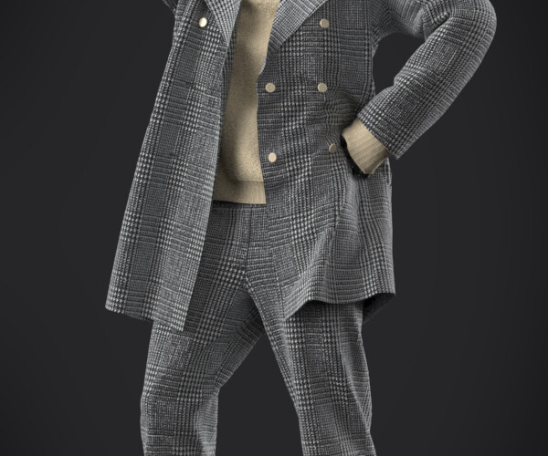 ArtStation - Digital man's suit / marvelous designer | Resources