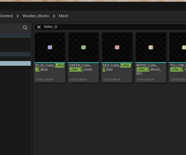 ArtStation - Wooden Blocks - Alphabet and Numbers - Unreal Engine ...