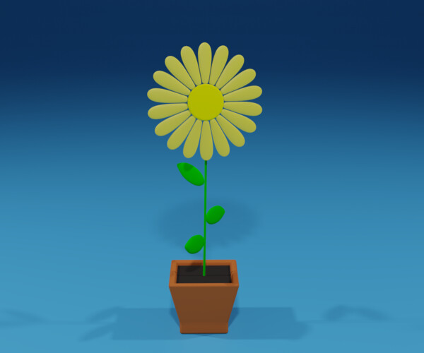 ArtStation - Cartoon Flower 3D model | Resources