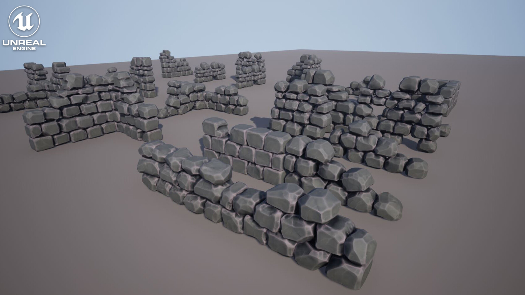 ArtStation - Stylized Walls Vol 1 For Unreal Engine | Game Assets