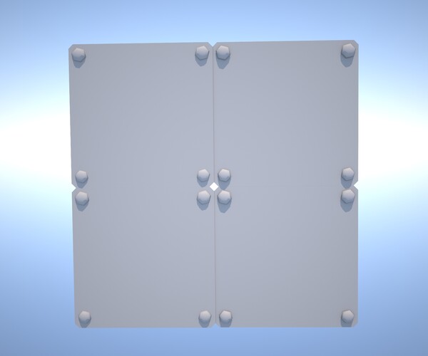 ArtStation - Metal plate. Stylized 3D model | Resources