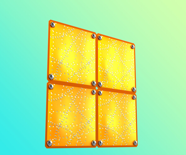 ArtStation - Metal plate. Stylized 3D model | Resources