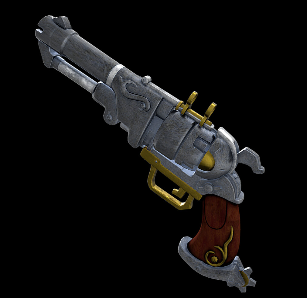 ArtStation - McCree Sherlock Skin Gun | Game Assets