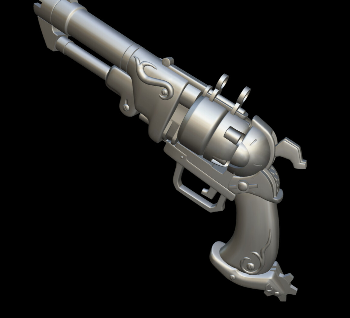 ArtStation - McCree Sherlock Skin Gun | Game Assets