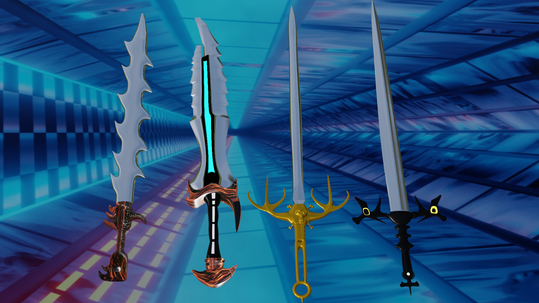 ArtStation - 4 Swords | Game Assets