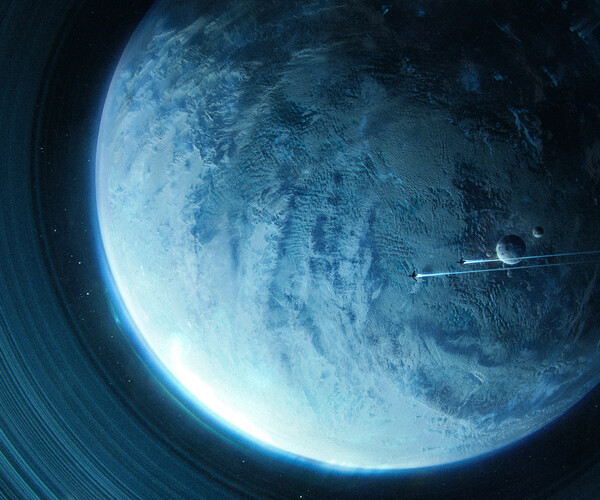 ArtStation - Ice planet (.blend .PSD). | Resources