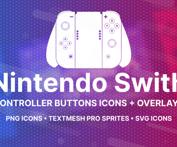 ArtStation - Nintendo Switch Buttons Icons + Overlays | Game Assets