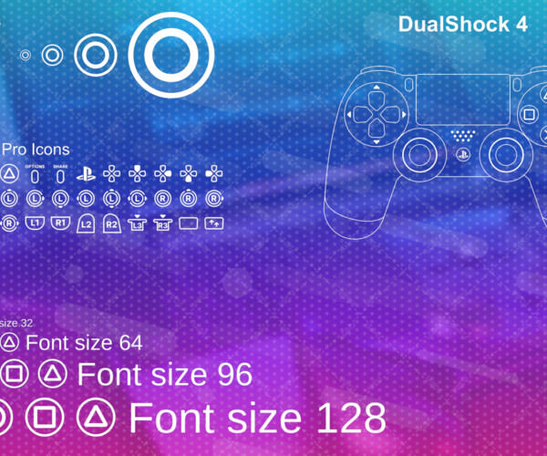 ArtStation - PC & Consoles Controller Buttons Icons Pack | Game Assets