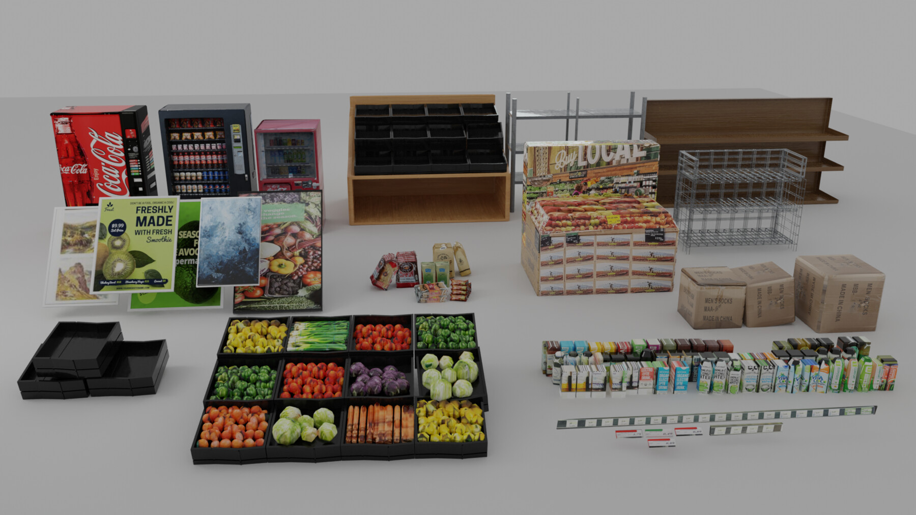 ArtStation - Grocery Store Asset Pack | Game Assets
