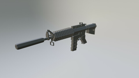 ArtStation - Low Poly - M4A1 | Game Assets