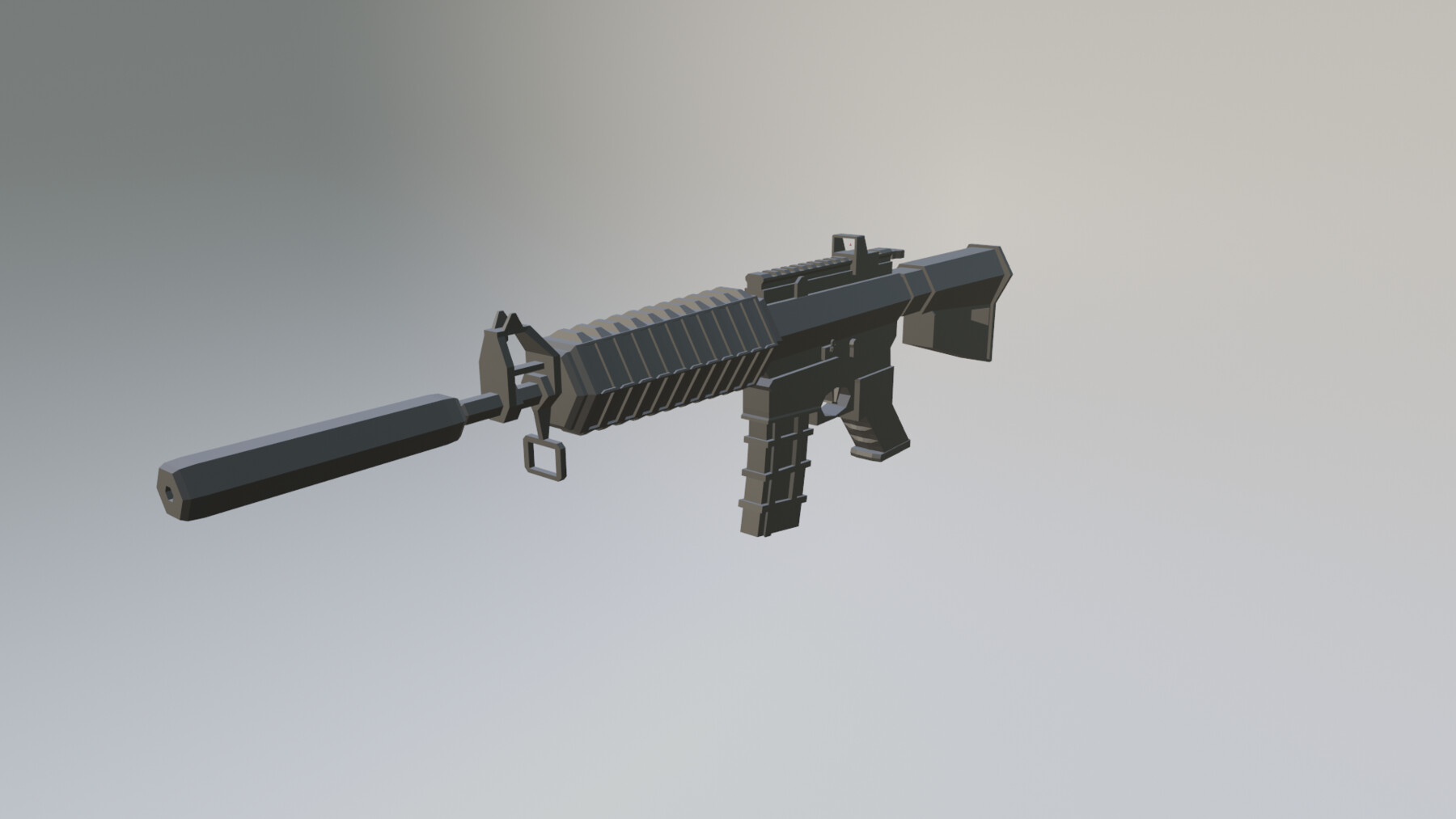 ArtStation - Low Poly - M4A1 | Game Assets