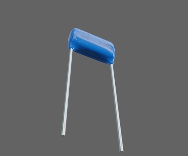 ArtStation - Polyester Capacitor - Electronic parts Low-poly 3D model ...