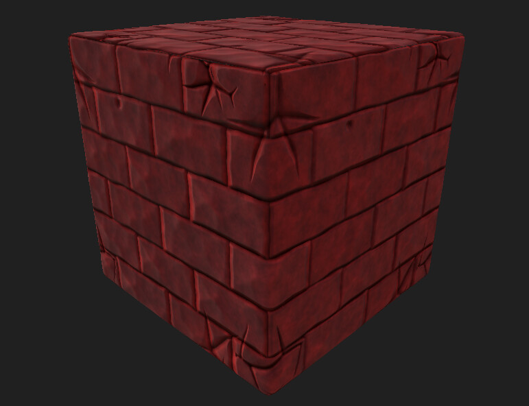 ArtStation - Stylized Simple Brick | Game Assets
