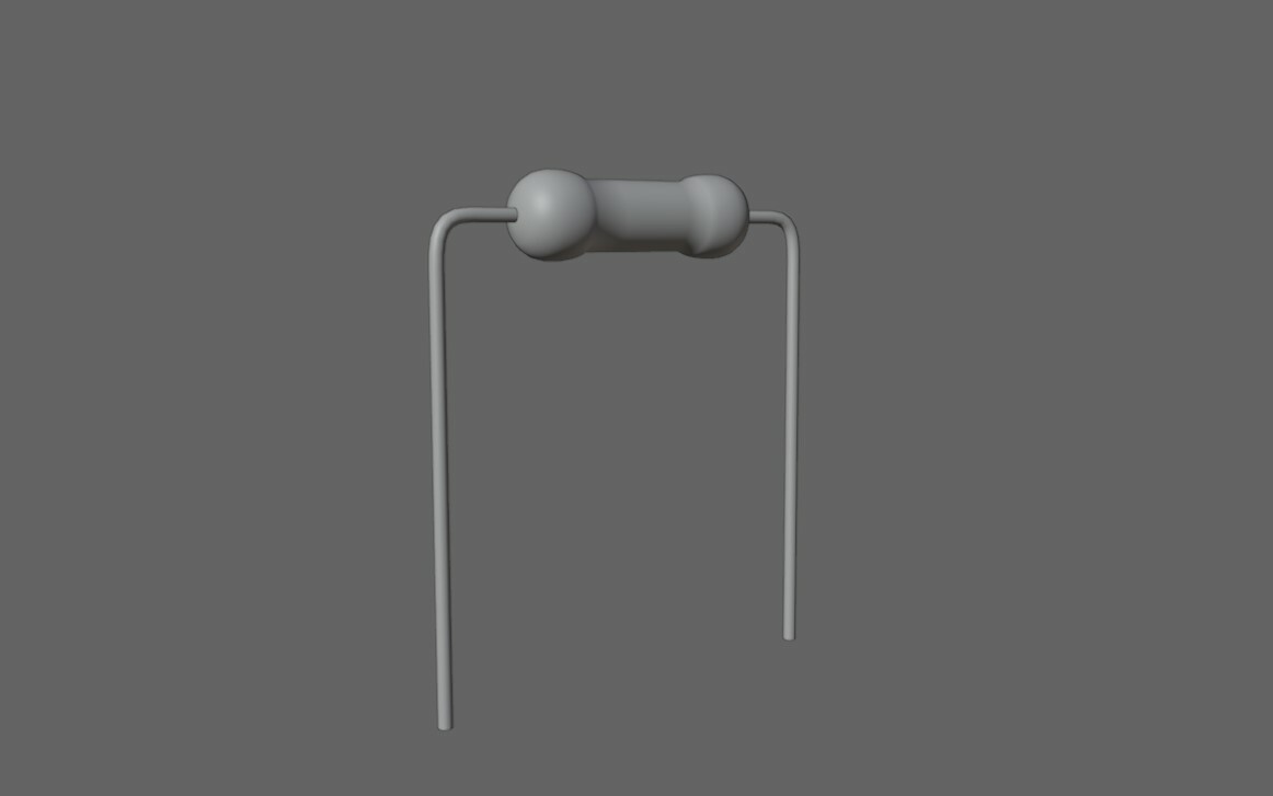ArtStation - Resistor - Electronic parts Low-poly 3D model | Game Assets