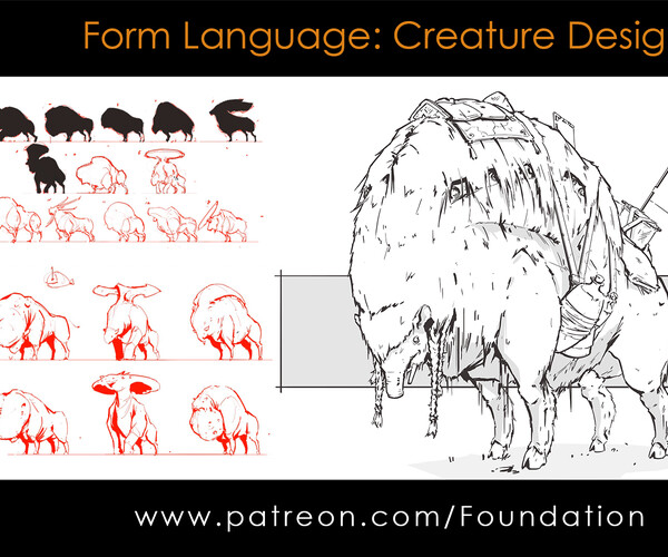 ArtStation - Foundation Art Group - Form Language: Creature Design with ...