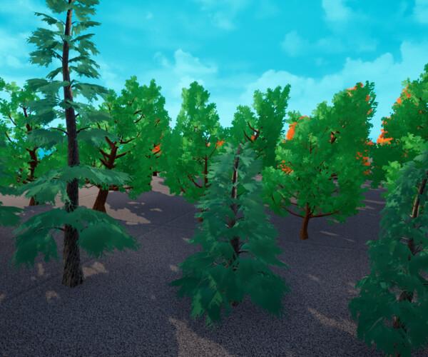ArtStation - 100 Stylized Trees [Unreal Engine 4] | Game Assets