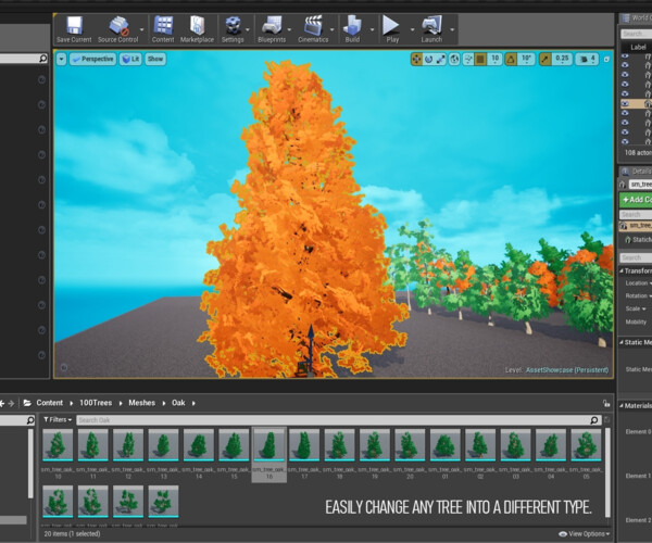 ArtStation - 100 Stylized Trees [Unreal Engine 4] | Game Assets