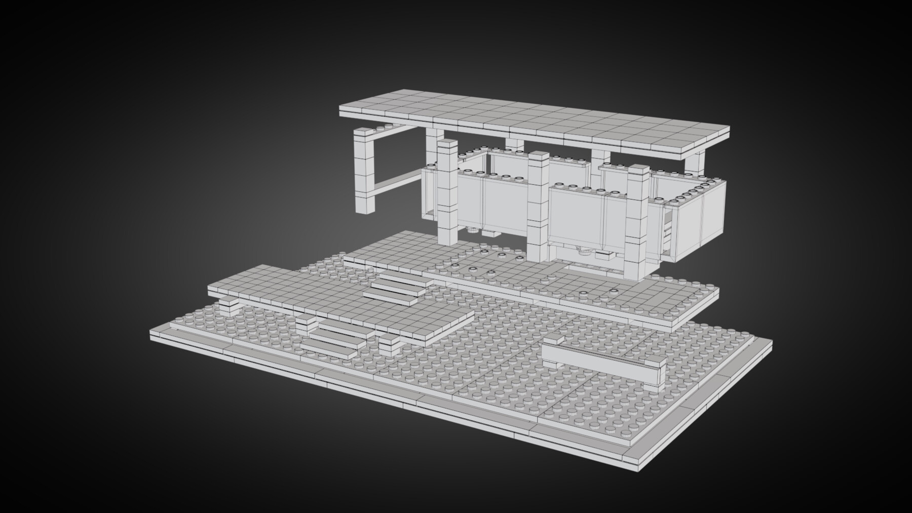 ArtStation - Farnsworth House by Lego | Resources