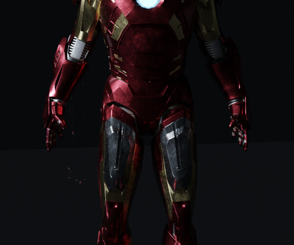 ArtStation - Iron Man MK-7 Armour from The Avengers 2012 - 3D Model ...