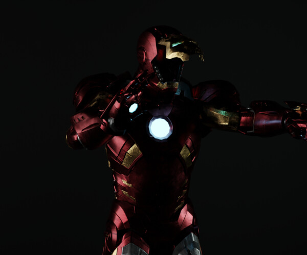 ArtStation - Iron Man MK-7 Armour from The Avengers 2012 - 3D Model ...