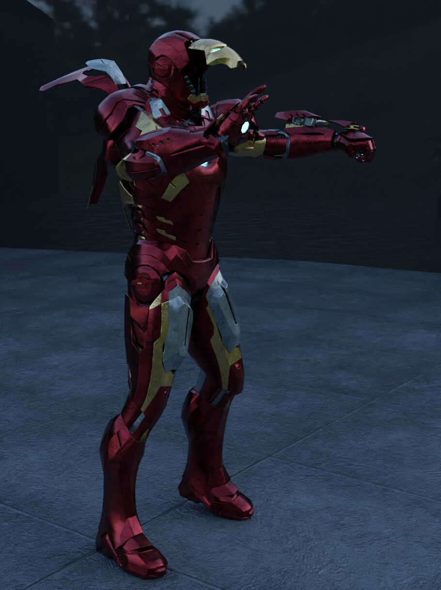 ArtStation - Iron Man MK-7 Armour from The Avengers 2012 - 3D Model ...