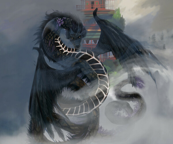 ArtStation - mist dragon | Artworks