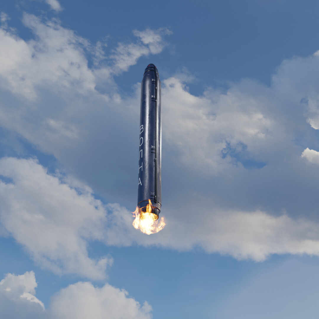 ArtStation - Russian Nuclear Missile | Game Assets