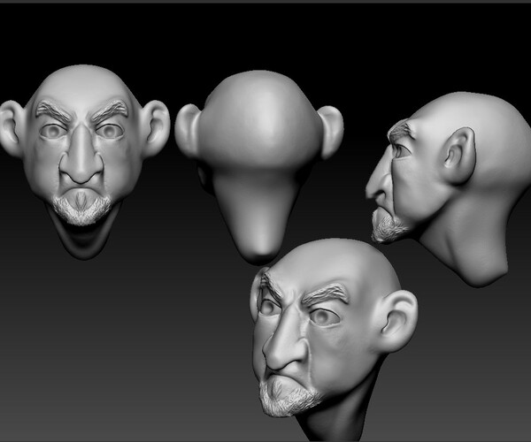 ArtStation - cartoon old man face | Resources