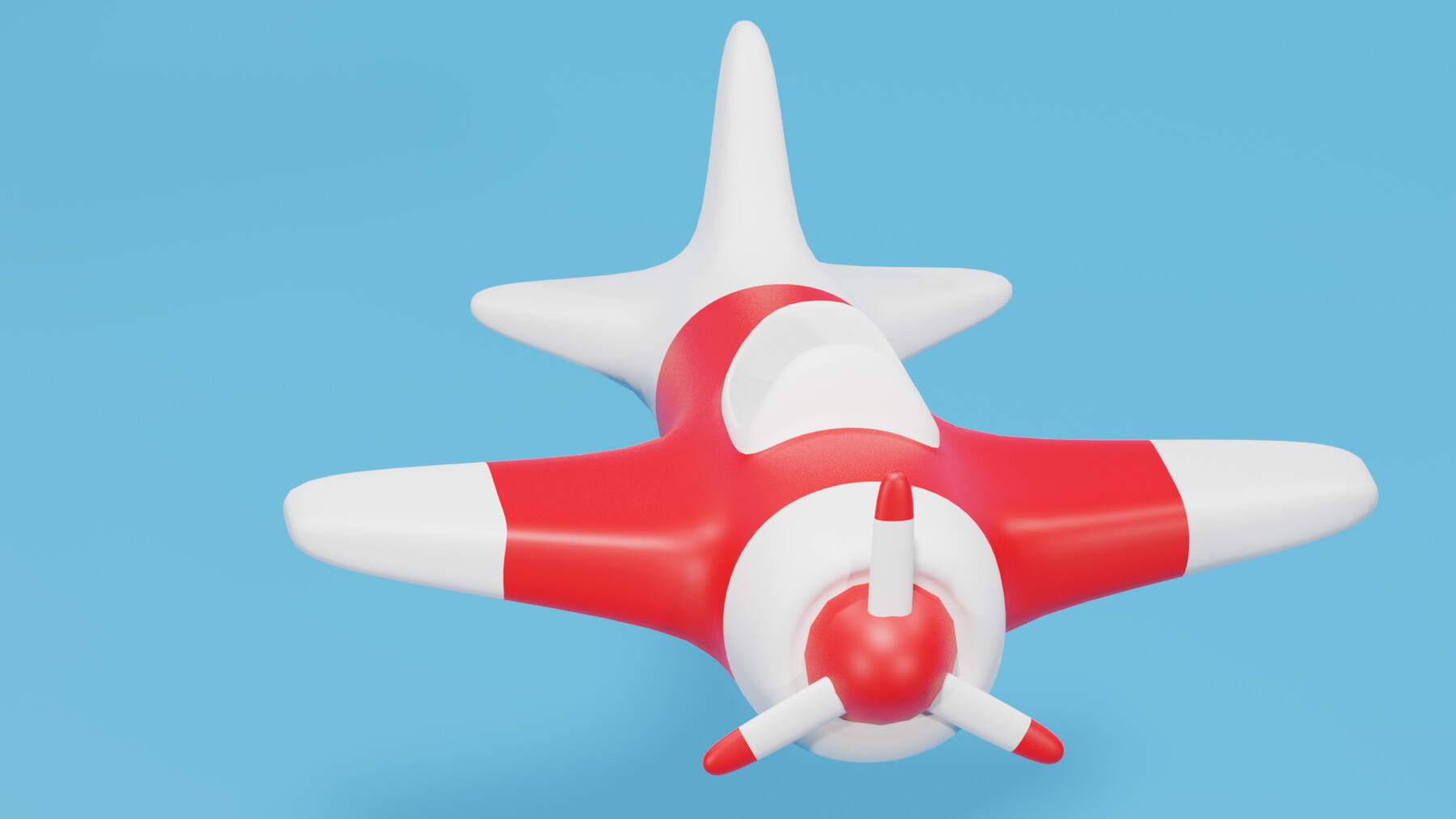 ArtStation - Cartoon Airplane 3D model | Resources