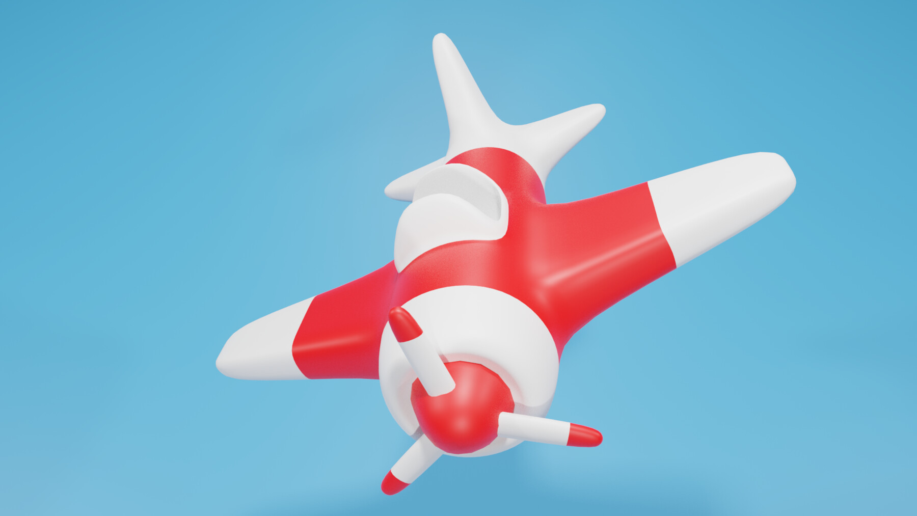 ArtStation - Cartoon Airplane 3D model | Resources