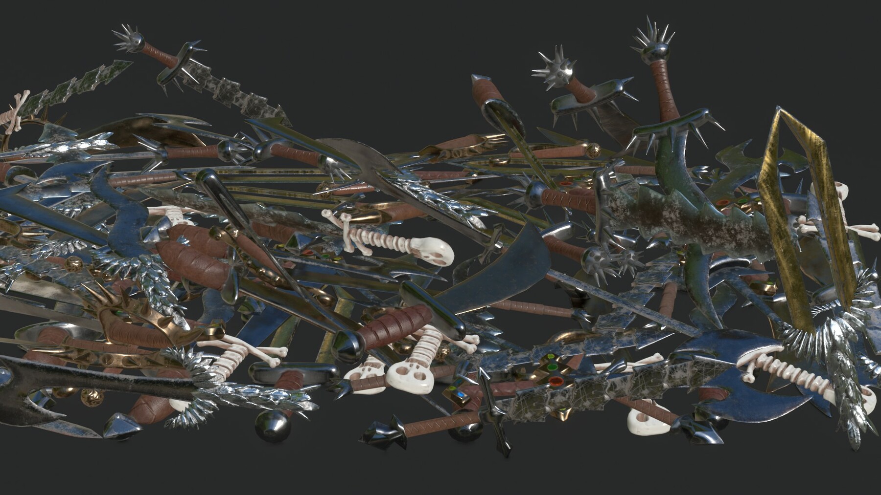 ArtStation - 100 Swords Collection Pack Low-Poly for Games PBR | Game ...