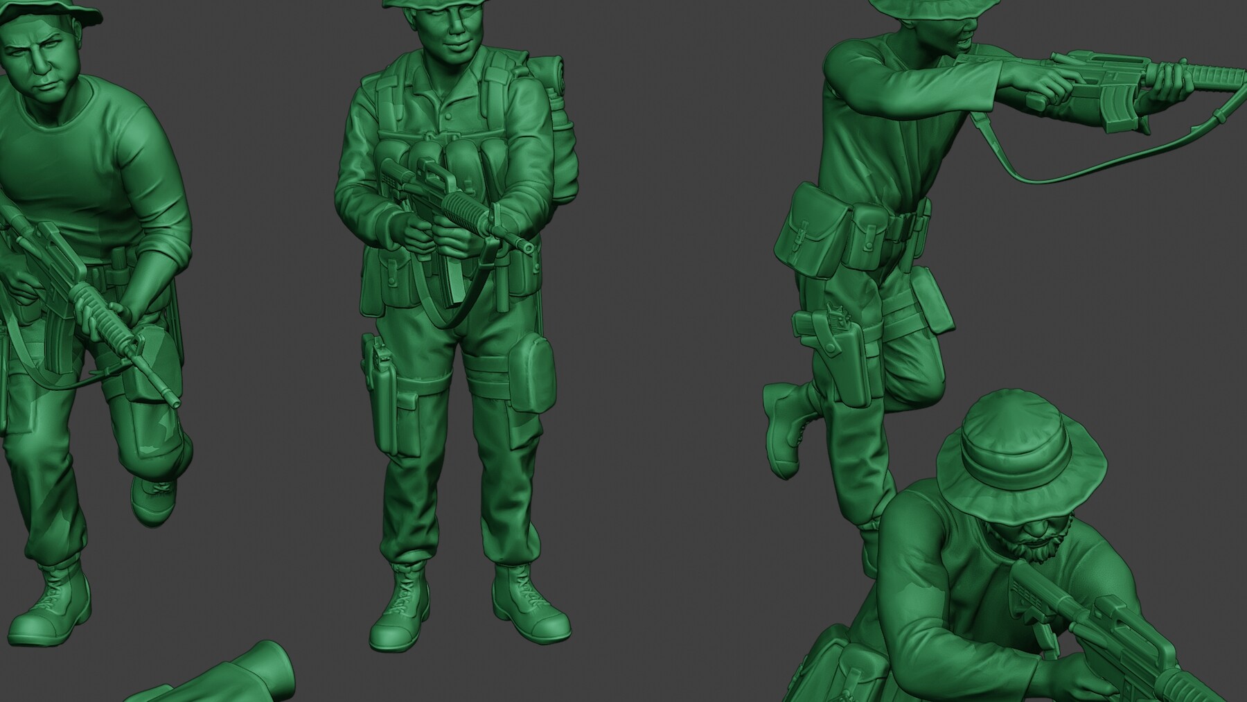 ArtStation - Modern Jungle Soldiers MJS1 Pack 1 | Resources