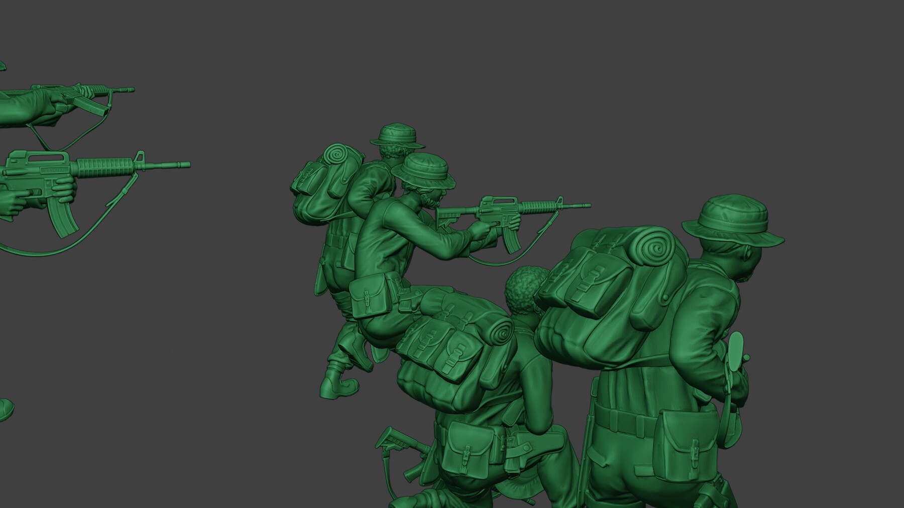 ArtStation - Modern Jungle Soldiers MJS1 Pack 1 | Resources