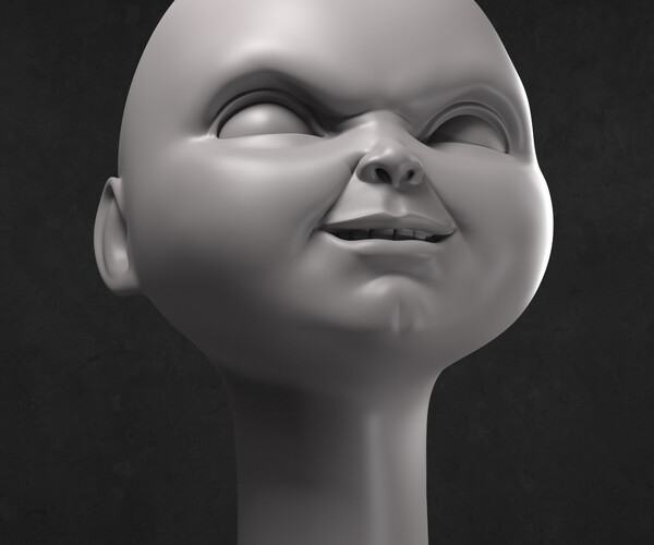 ArtStation - Chucky Doll Head 3D printable model | Resources