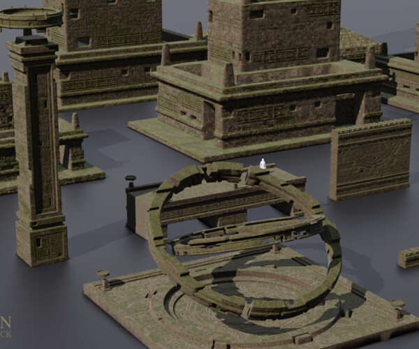 ArtStation - LOST CIVILIZATION 3D Pack for Concept Art | Resources