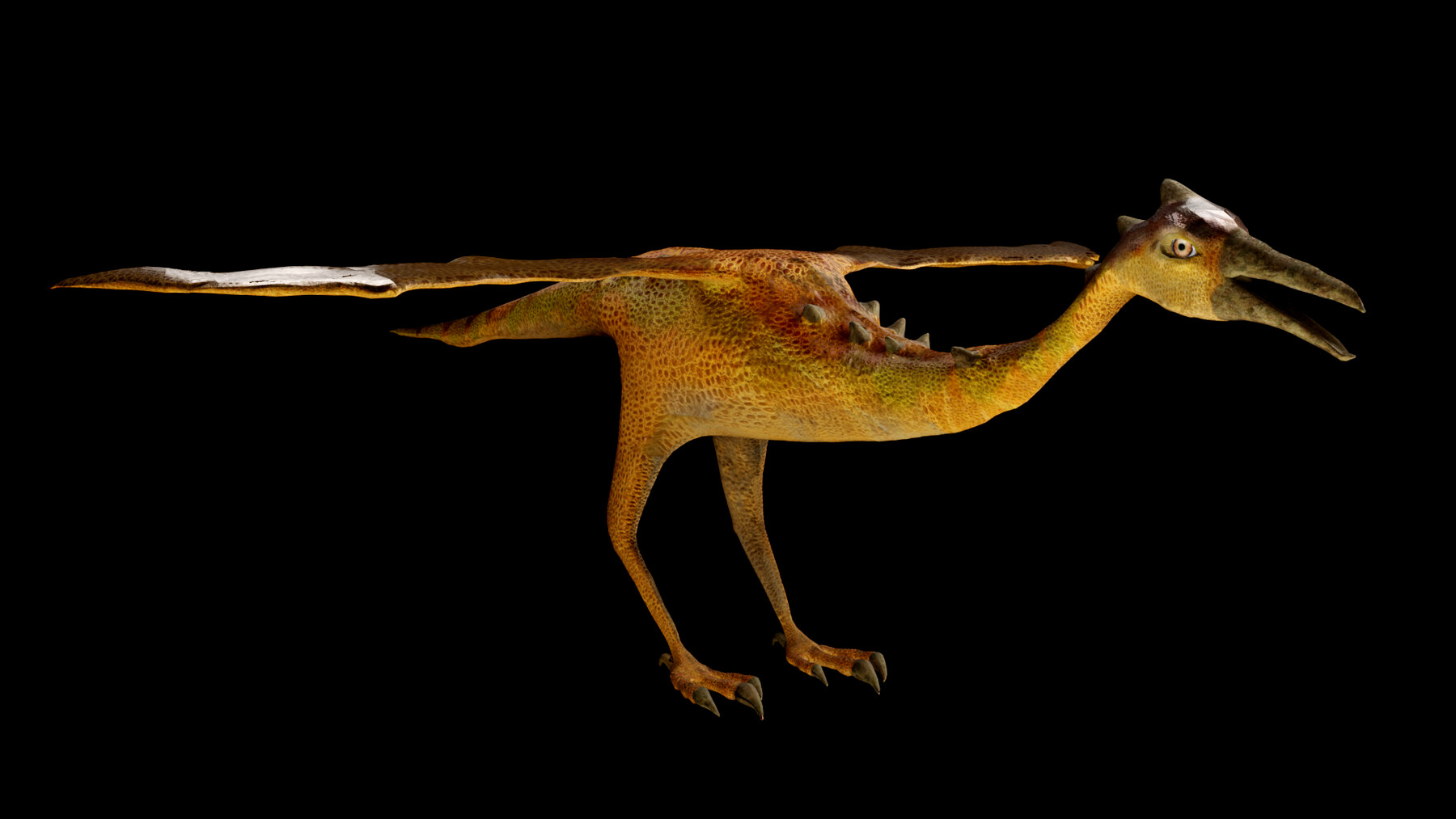 ArtStation - Dino yellow with wings | Resources