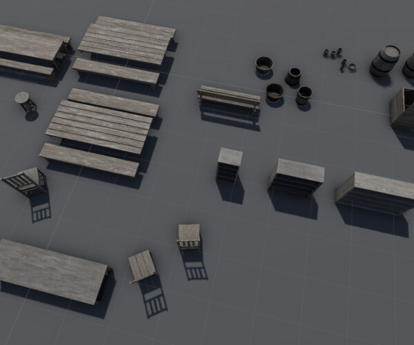 ArtStation - Wood Assets Bundle v1 to v4 | Game Assets
