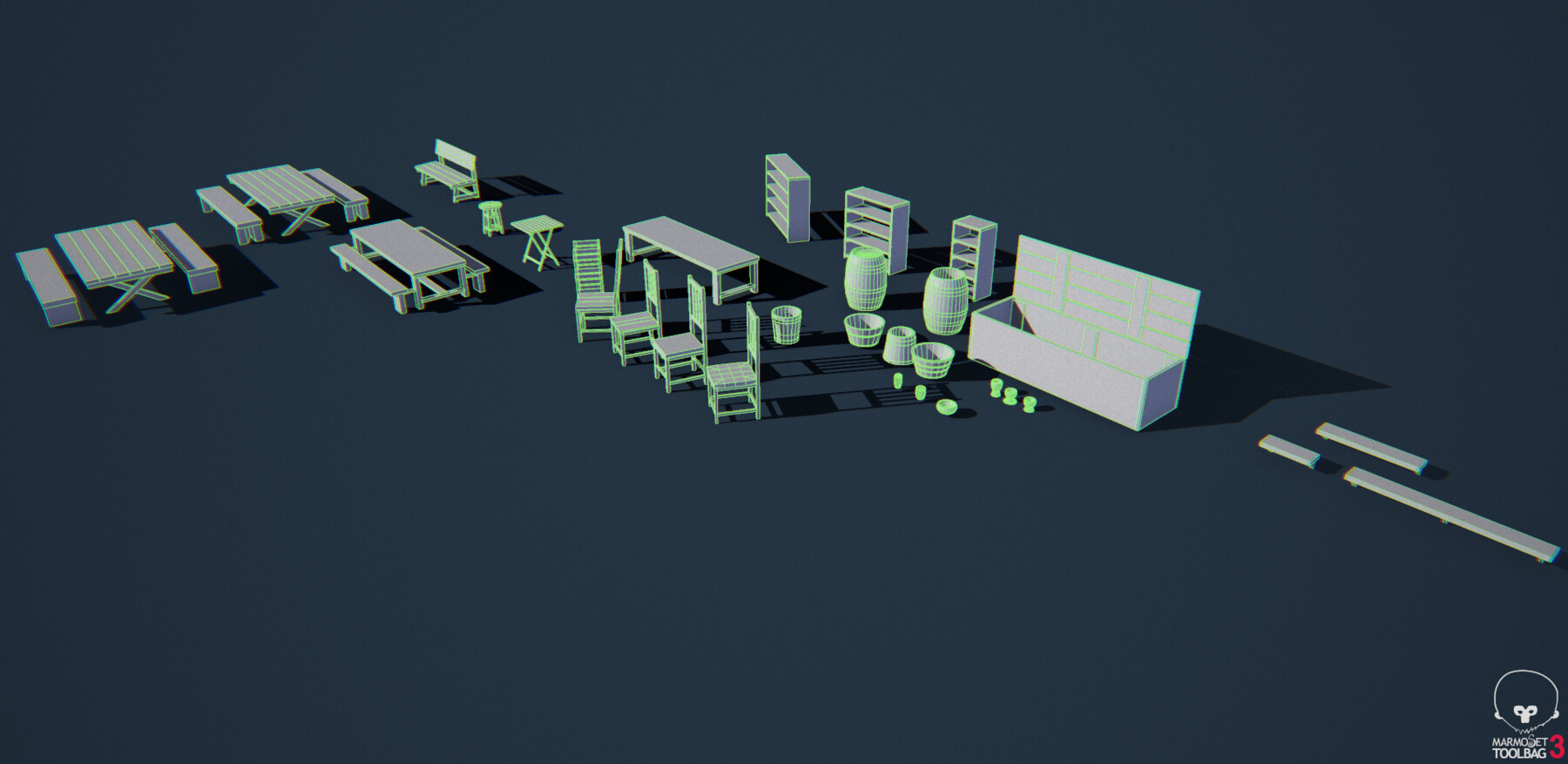 ArtStation - Wood Assets Bundle v1 to v4 | Game Assets