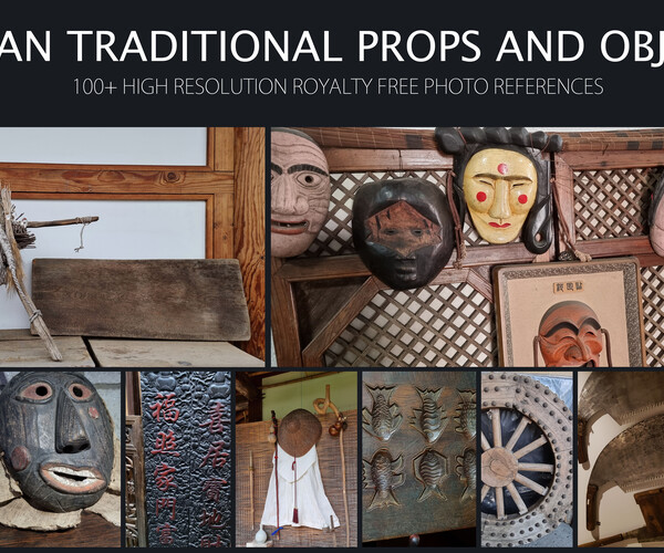 ArtStation - Traditional Korean Props and Objects - 100+ High ...