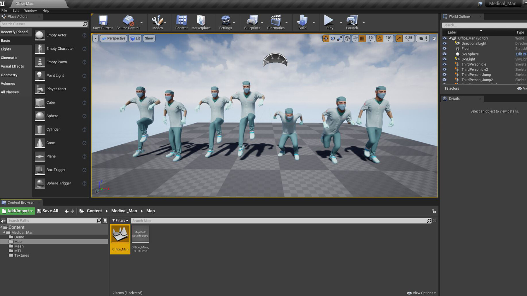 ArtStation - Medical man UE4 ready to use | Game Assets